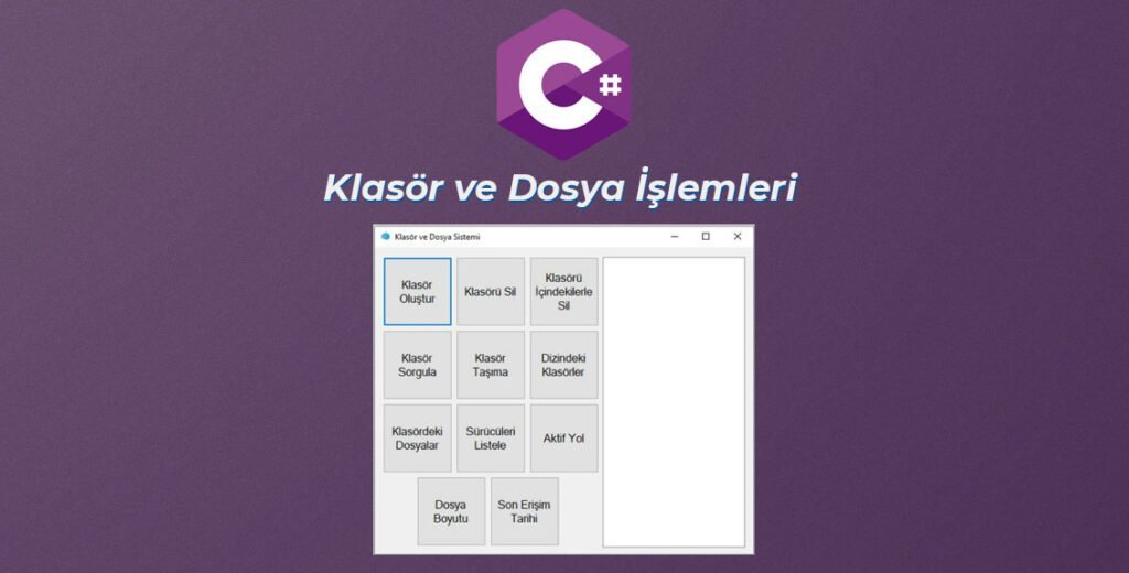 Klasör ve Dosya İşlemleri - Kodisyum